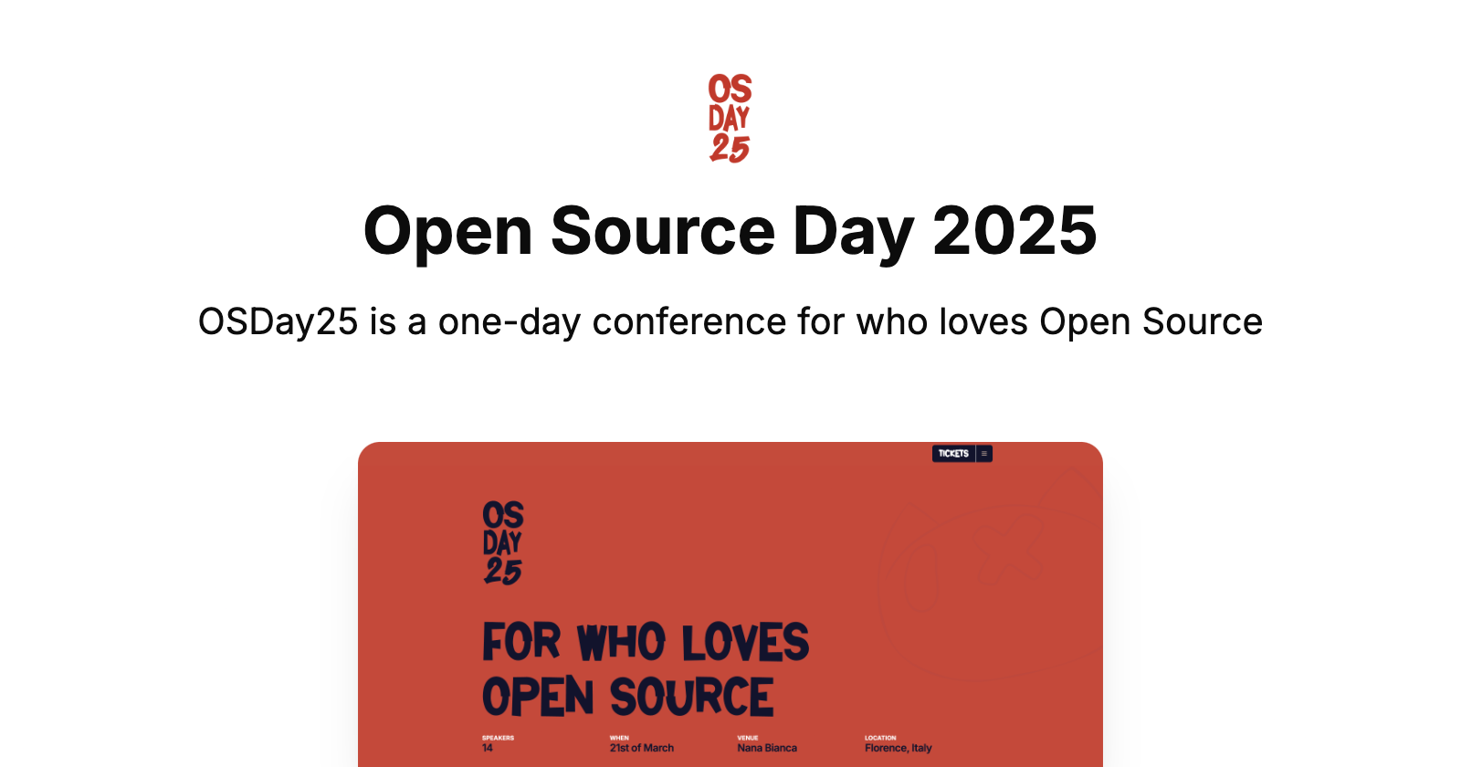 OSDay25: For who loves Open Source